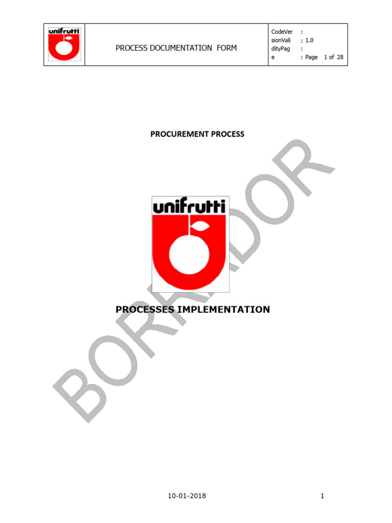 Procurement Process Documentation Guide | PDF | Invoice | Receipt