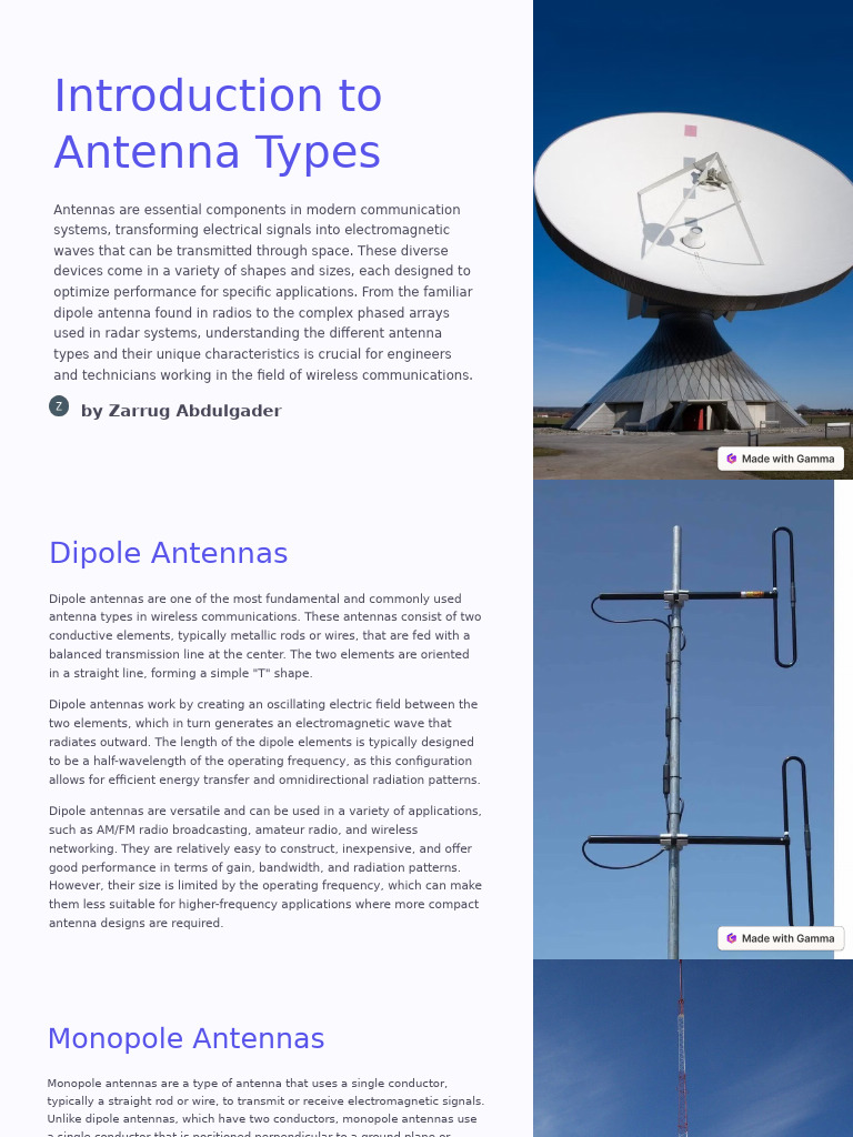 ant types ai | PDF | Antenna (Radio) | Radio
