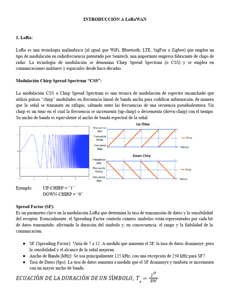 Lora Wan | PDF | Modulación | Electrónica