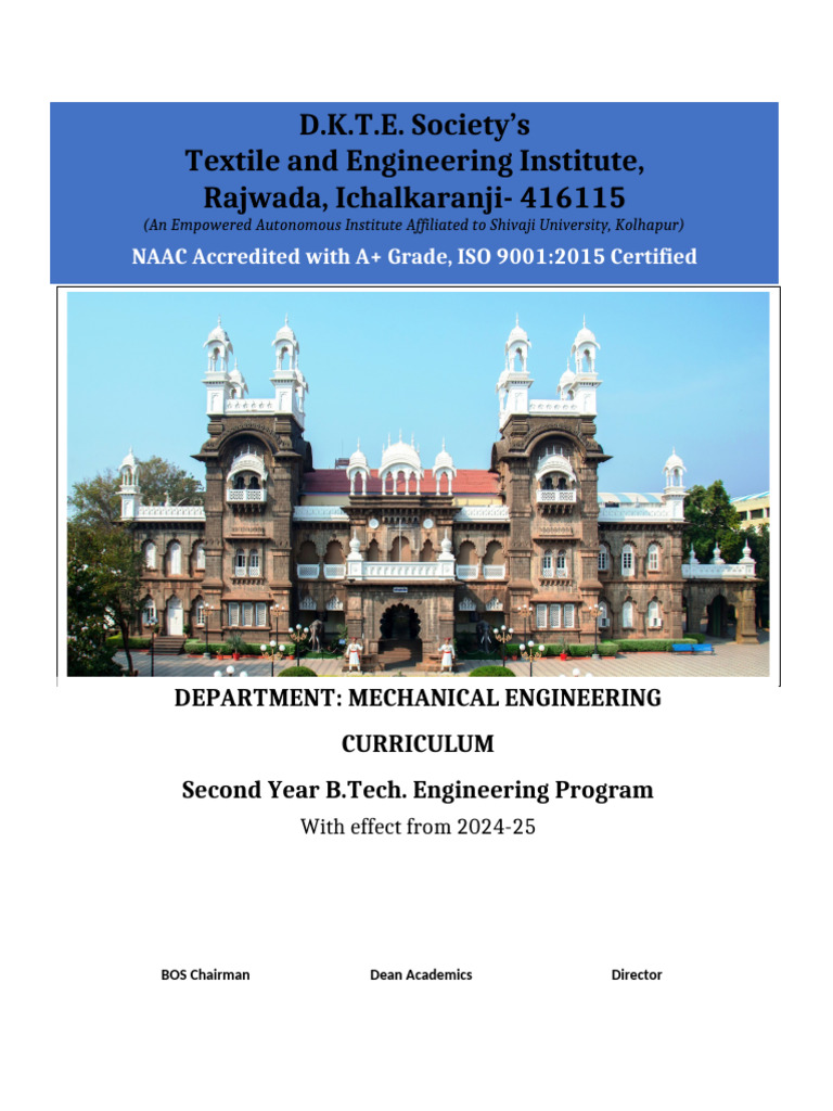 SY Mech Syllabus 12-07-2024 KVM | PDF | Bending | Integral