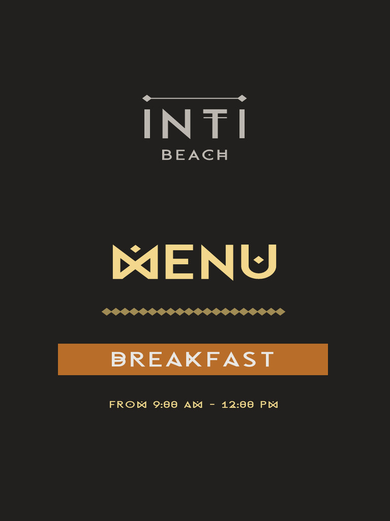 menu_inti_breakfast_ing | PDF | Pancake | Sauce
