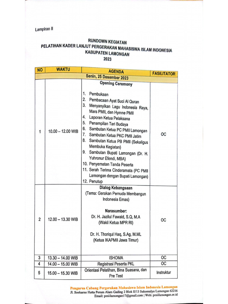 PKD PMII Lamongan | PDF