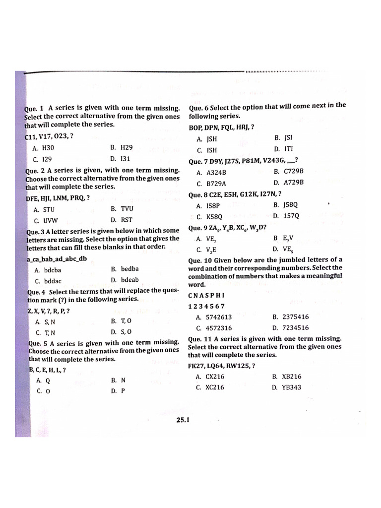 Letter Series & Alphanumeric | PDF