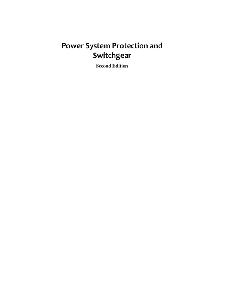 Power System Protection and Switchgear 2 e 2nbsped 9780071077743 ...