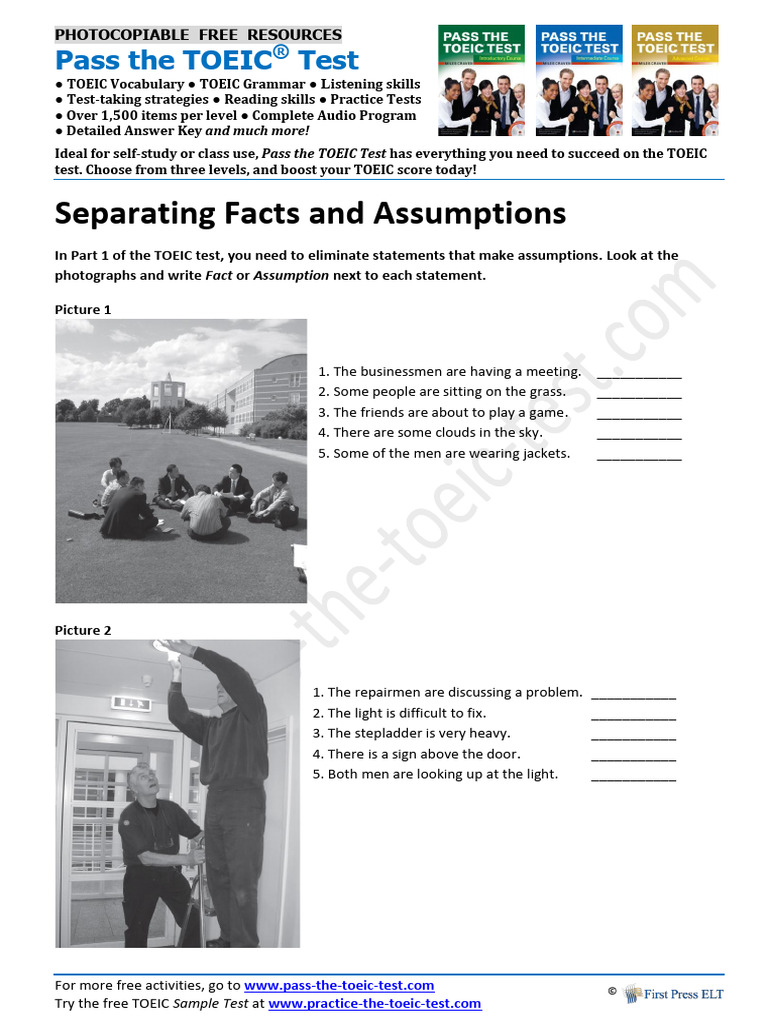 Separating Facts and Assumptions | PDF