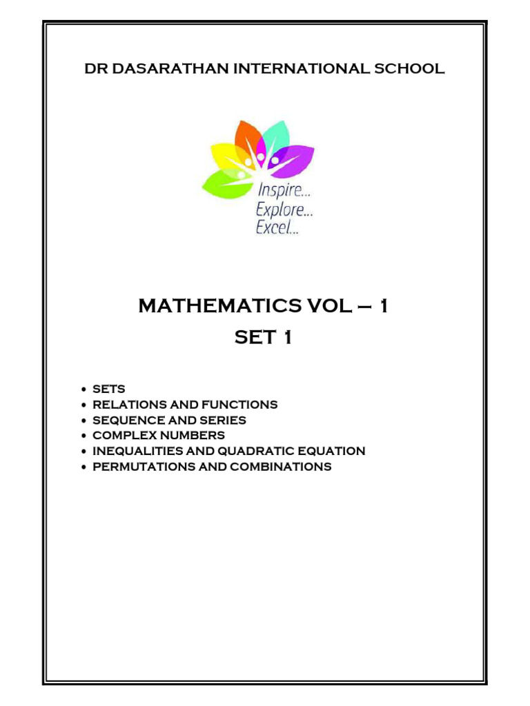 Maths Cover Page | PDF