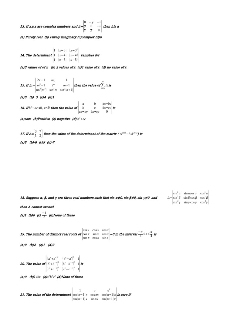 Determinant Dpp1 extended_2 | PDF | Abstract Algebra