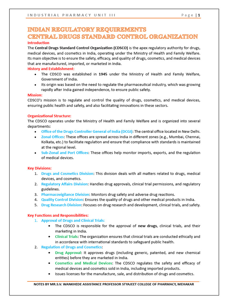 Indian Regulatory Requirements | PDF | Phases Of Clinical Research | Pharmacovigilance