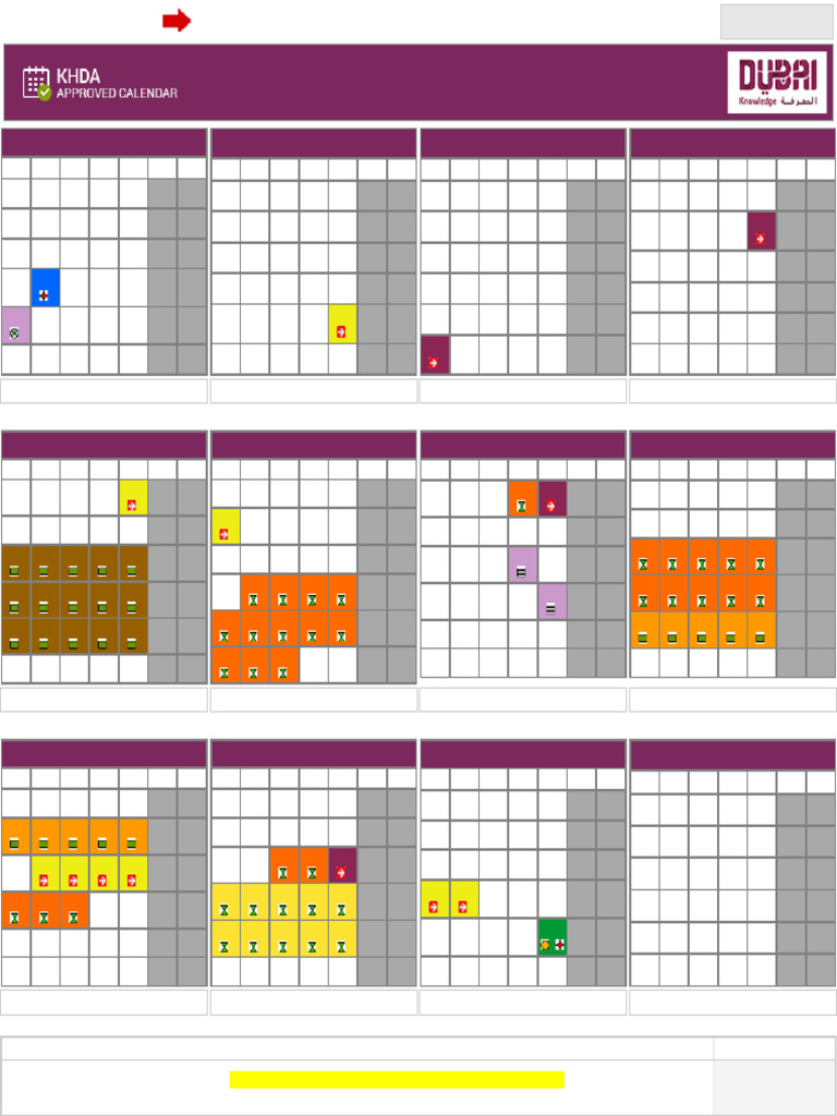 Khda Calendar 2023 2024 | PDF