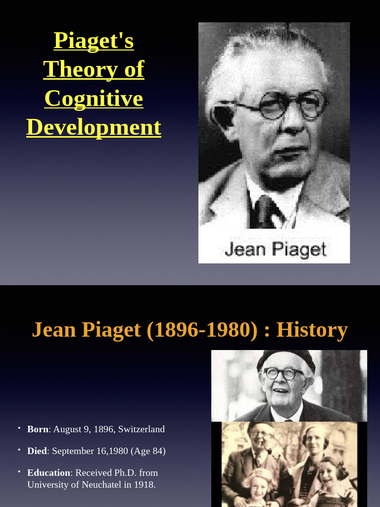 Piaget's Theory of Cognitive Development | PDF | Cognitive Development ...