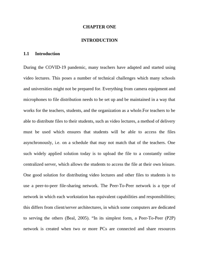 Design and Implementation of Peer To Peer File Sharing Network System | PDF | Peer To Peer ...