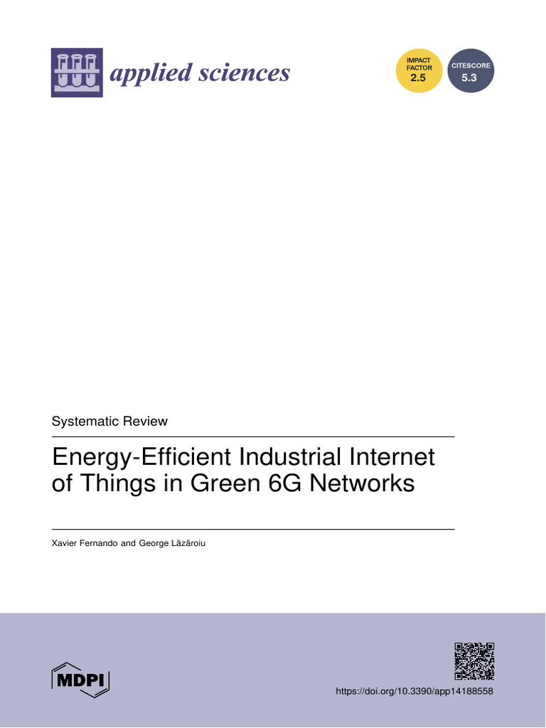Energy-Efficient Industrial Internet of Things in Green 6G Networks ...