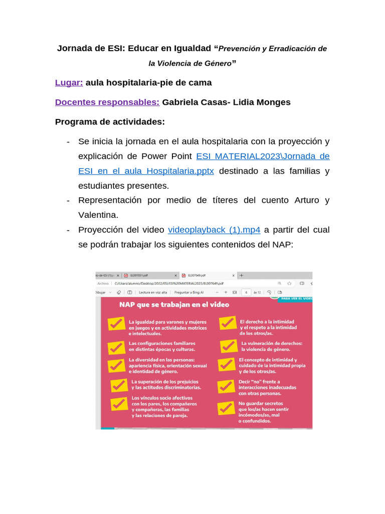 Jornada Institucional ESI 2023 | PDF