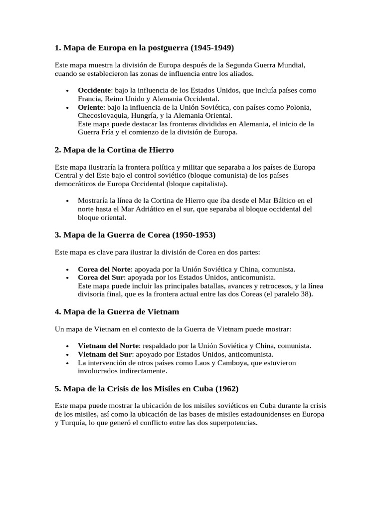 Mapas Clave de Conflictos Globales | PDF