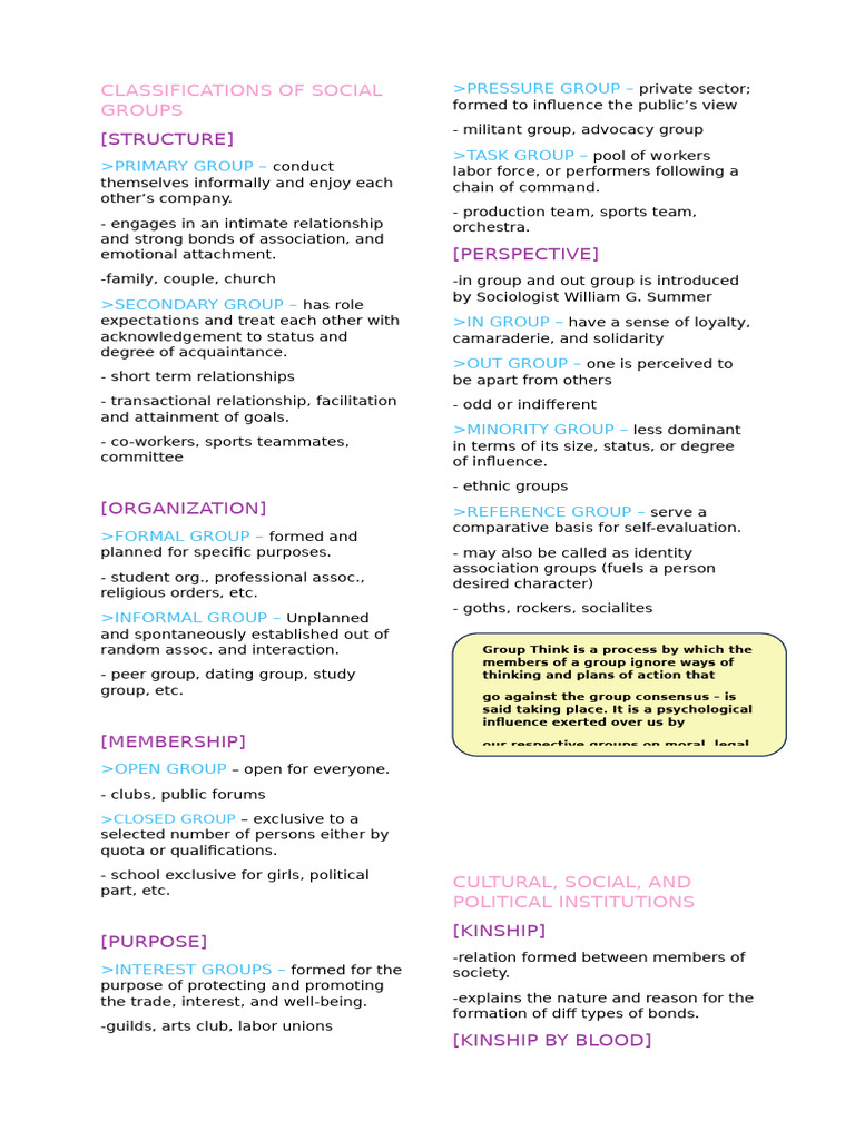 Reviewer Ucsp | PDF | Family | Kinship