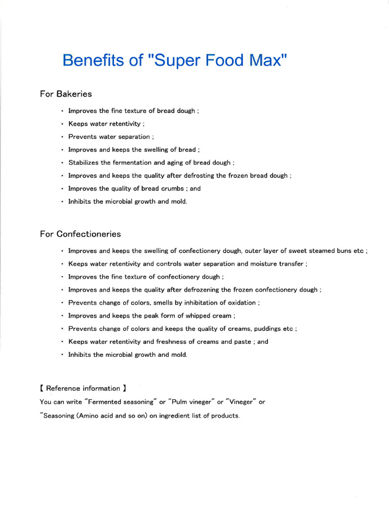 Application (Super Food Max) | PDF