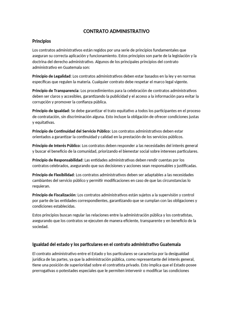 Contrato Administrativo para Subir | PDF | Administración Pública | Estado (política)