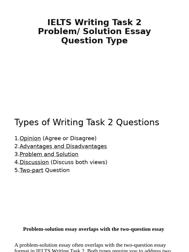 IELTS Writing Task 2 Problem | PDF | Artificial Intelligence ...