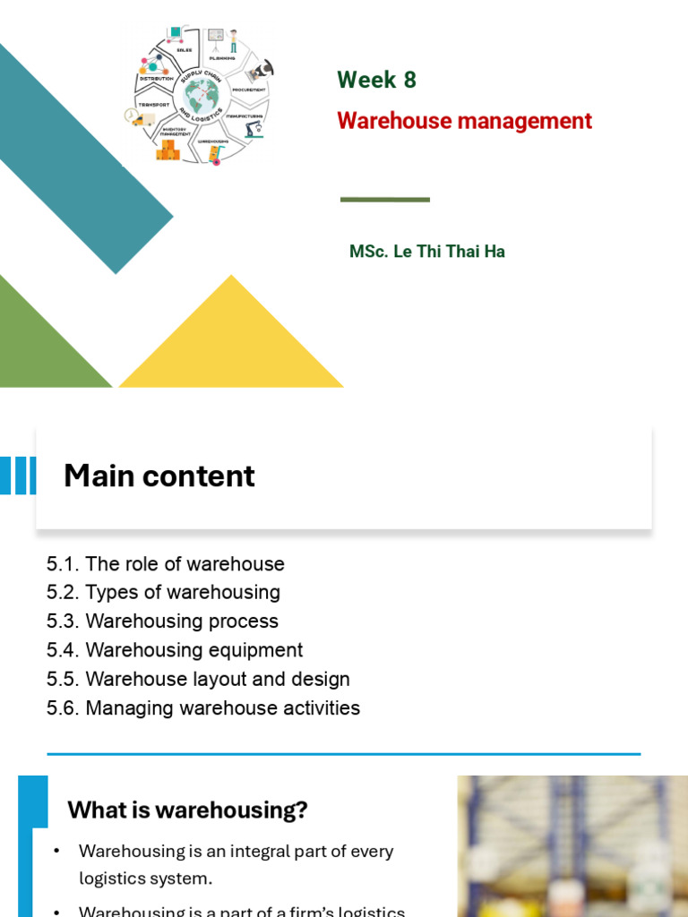W8 Warehouse Management | PDF | Warehouse | Inventory