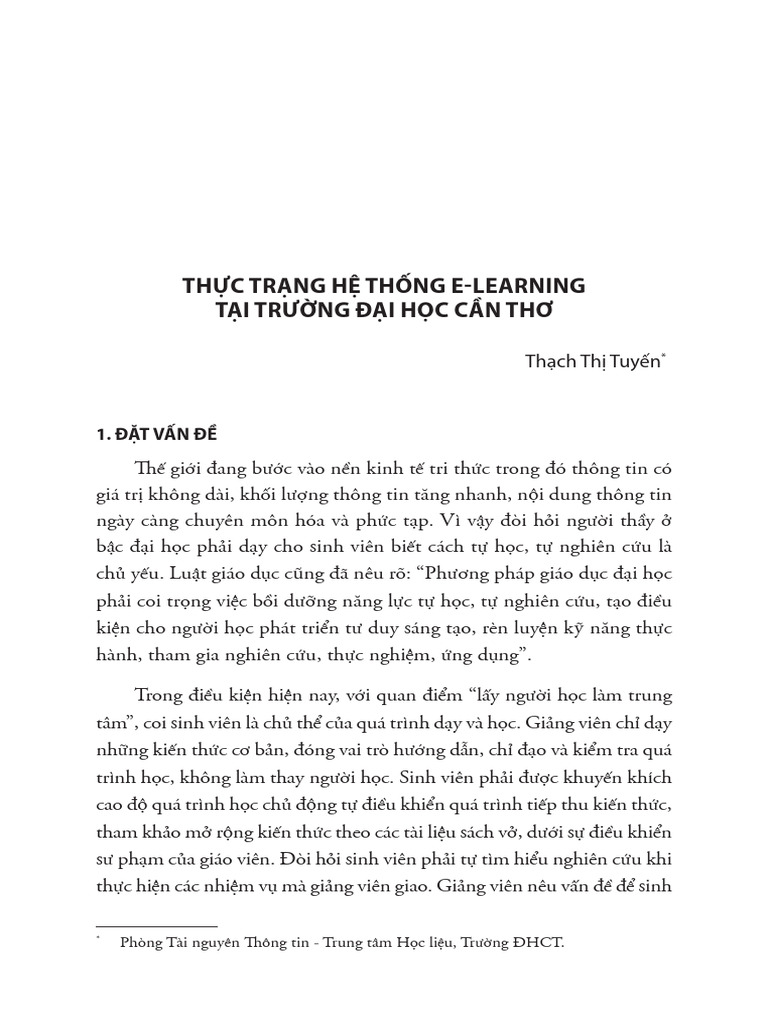 THC TRNG H THNG e Learning Ti TRN | PDF