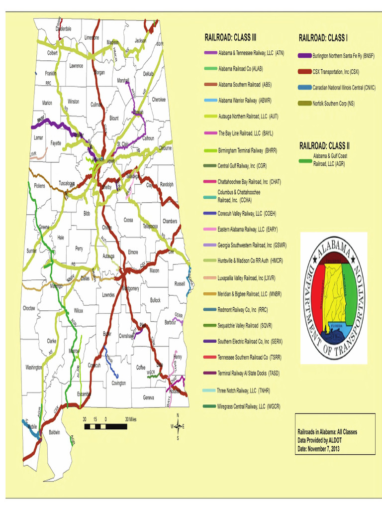 Alabama Rail Map | PDF
