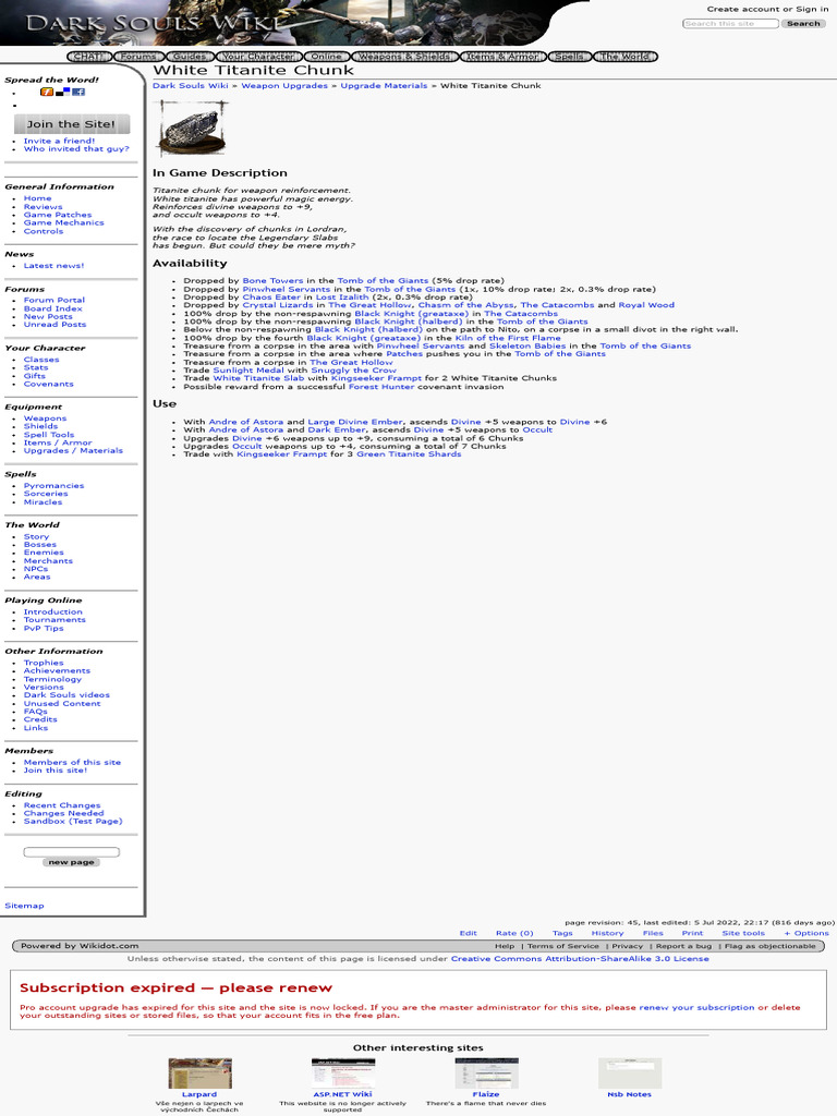 White Titanite Chunk - Dark Souls Wiki | PDF