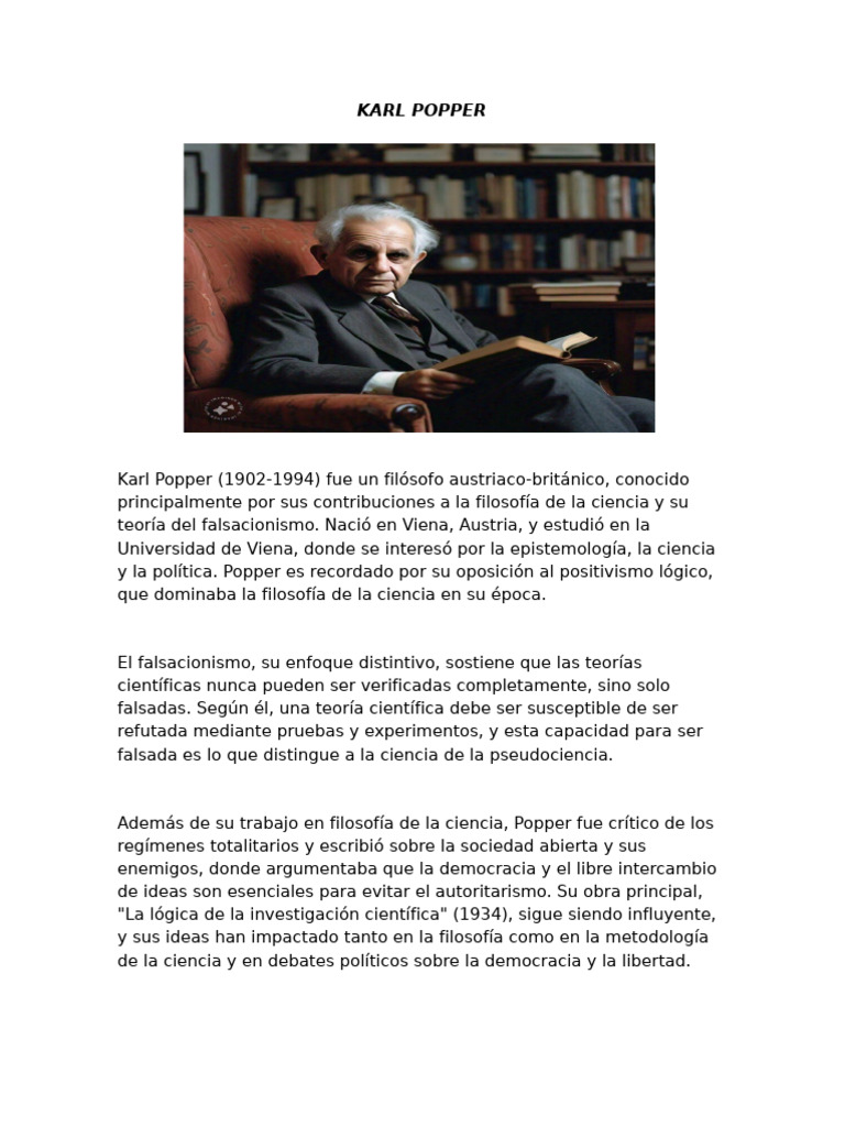 Karl Popper | PDF