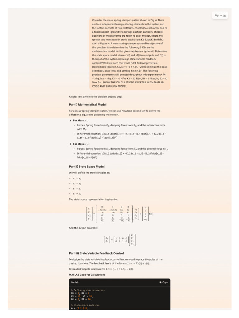 Ee 550 Report Solution | PDF