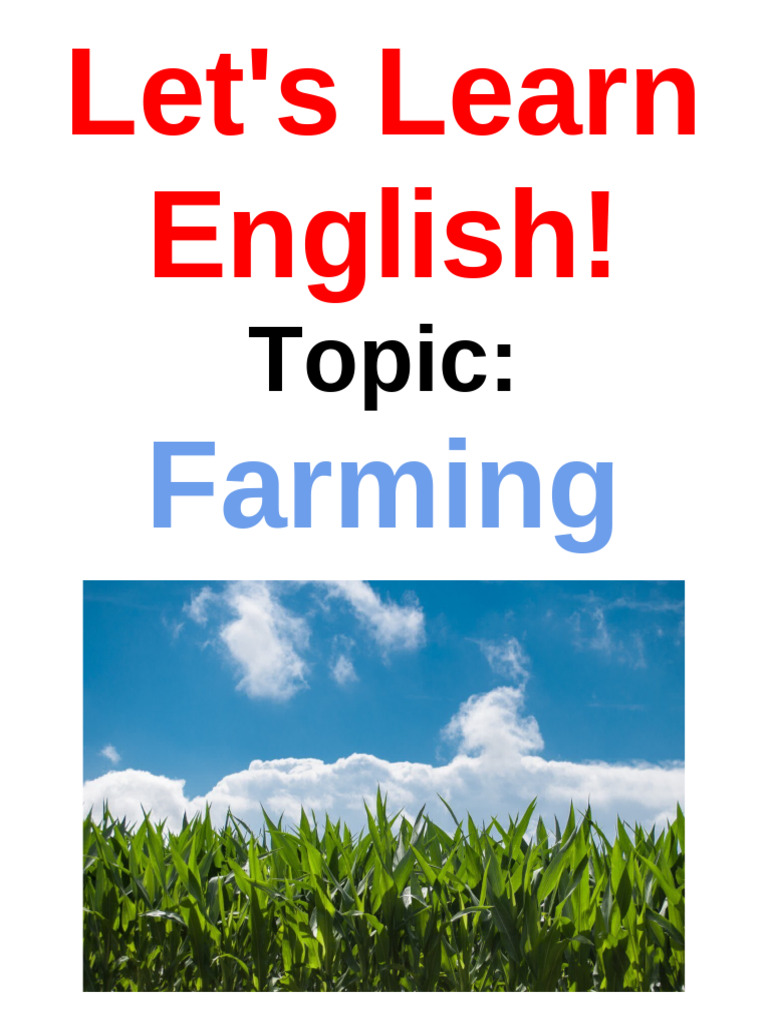 Farming - Handouts With Pictures - Public | PDF