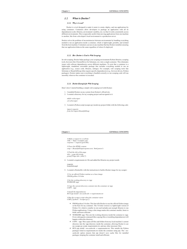 docker REPORT | PDF | Directory (Computing) | Selenium (Software)