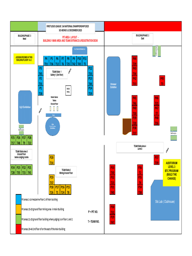 First SA Nationals - PIT AREA FLOOR PLAN DEC23 | PDF