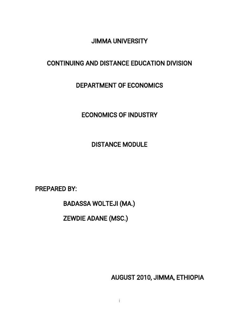 Jimma IE Module | PDF