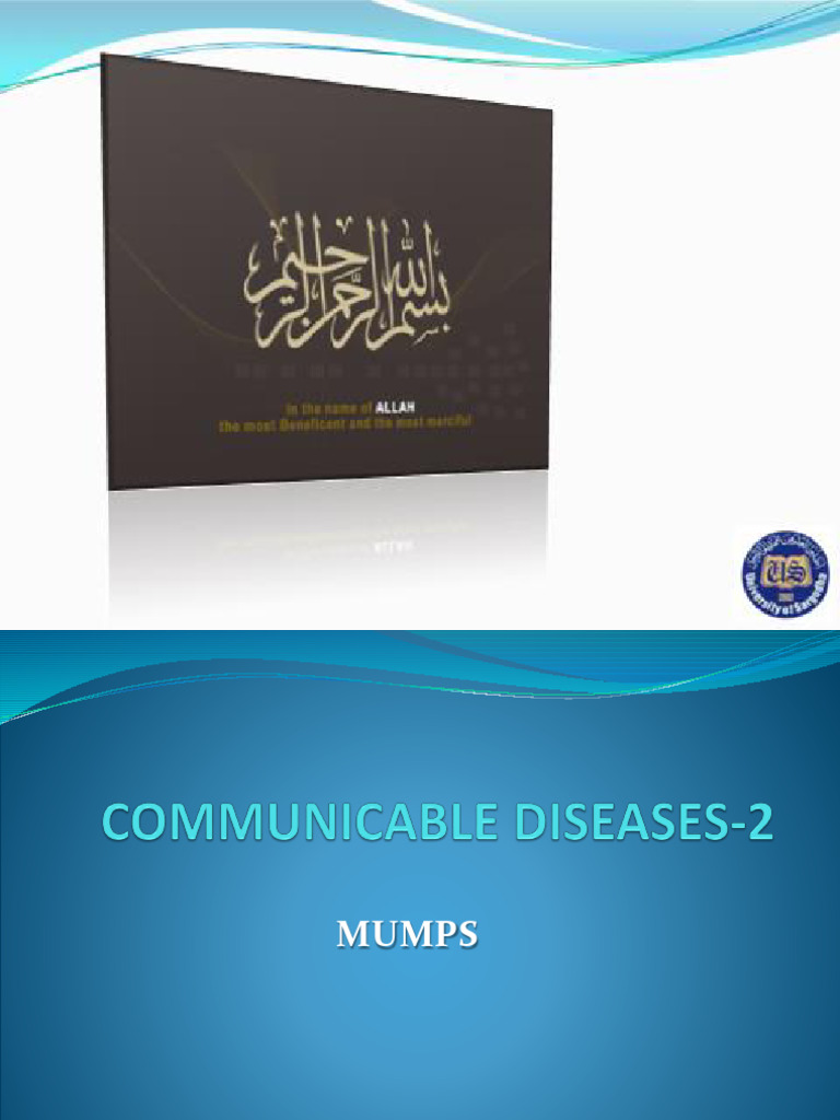 Communicable Diseases Mumps | PDF | Infection | Microbiology