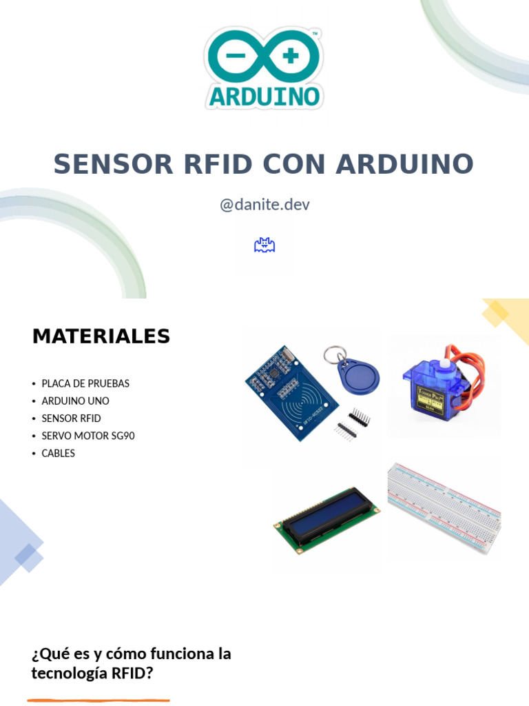 Sensor RFID con Arduino: Guía Práctica | PDF
