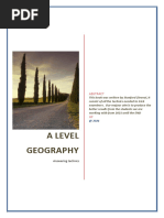 A-Level Geography Notes | PDF