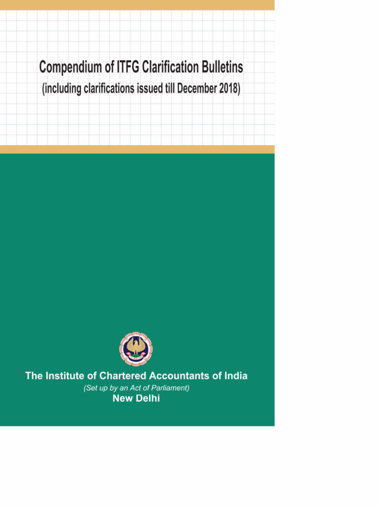 Compendium of ITFG Clarification Bulletins | PDF