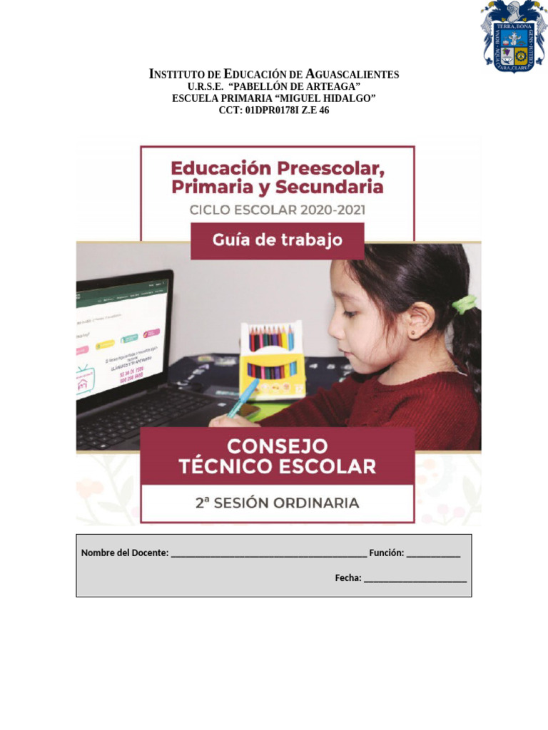 Segunda Sesion Ordinaria de CTE 2020 2021, Maestro | PDF | Enseñando ...