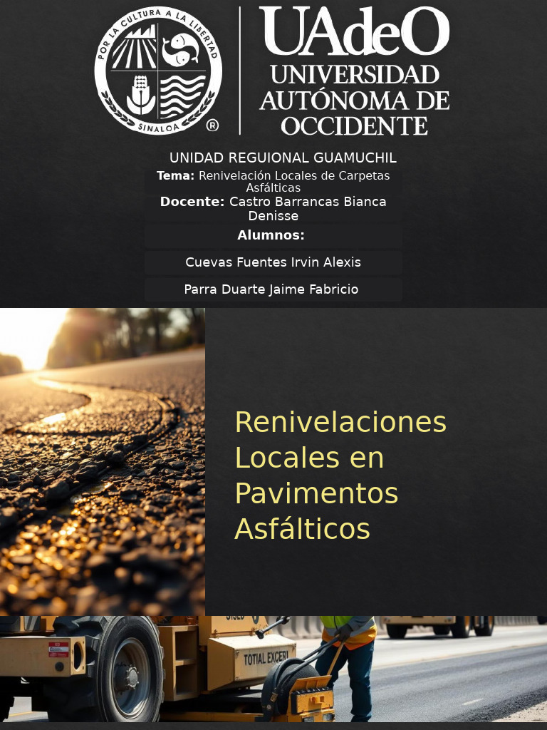 Renivelaciones Locales en Pavimentos Asfalticos | PDF | Ciencias de la Tierra