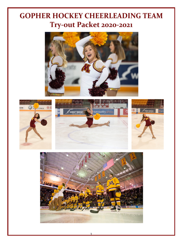 20 21 Tryout Packet Hockey Cheer | PDF | Cheerleading | Figure Skating