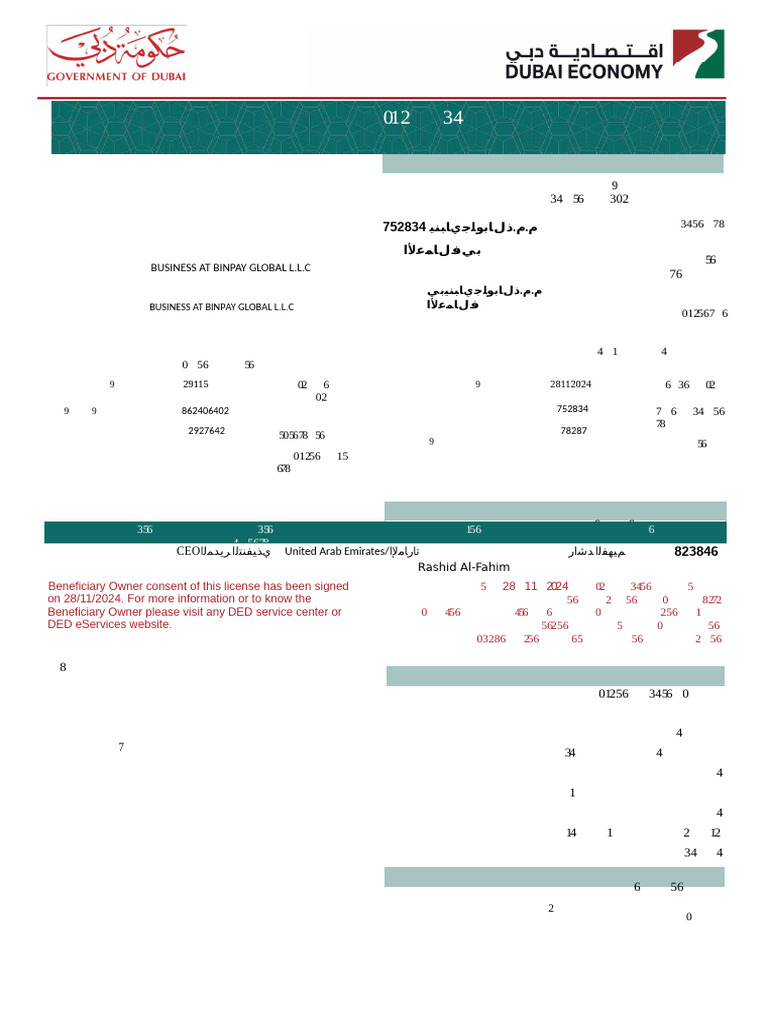 NPC Dubai Trade License | PDF | United Arab Emirates