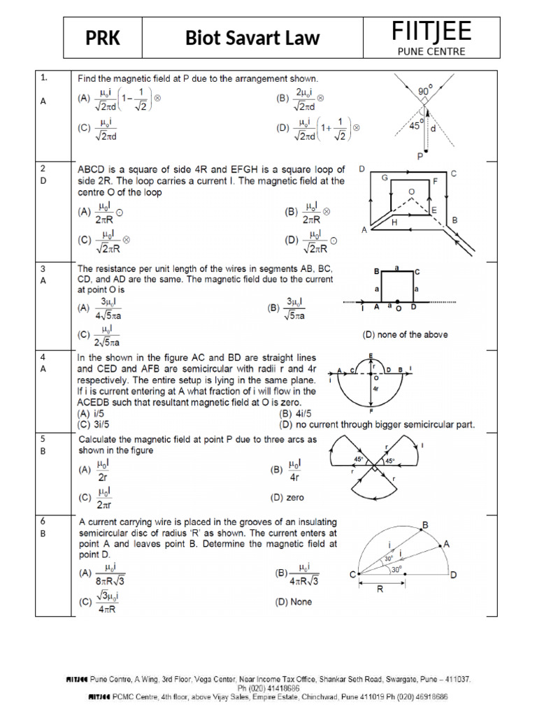 Biot Savart Law. | PDF