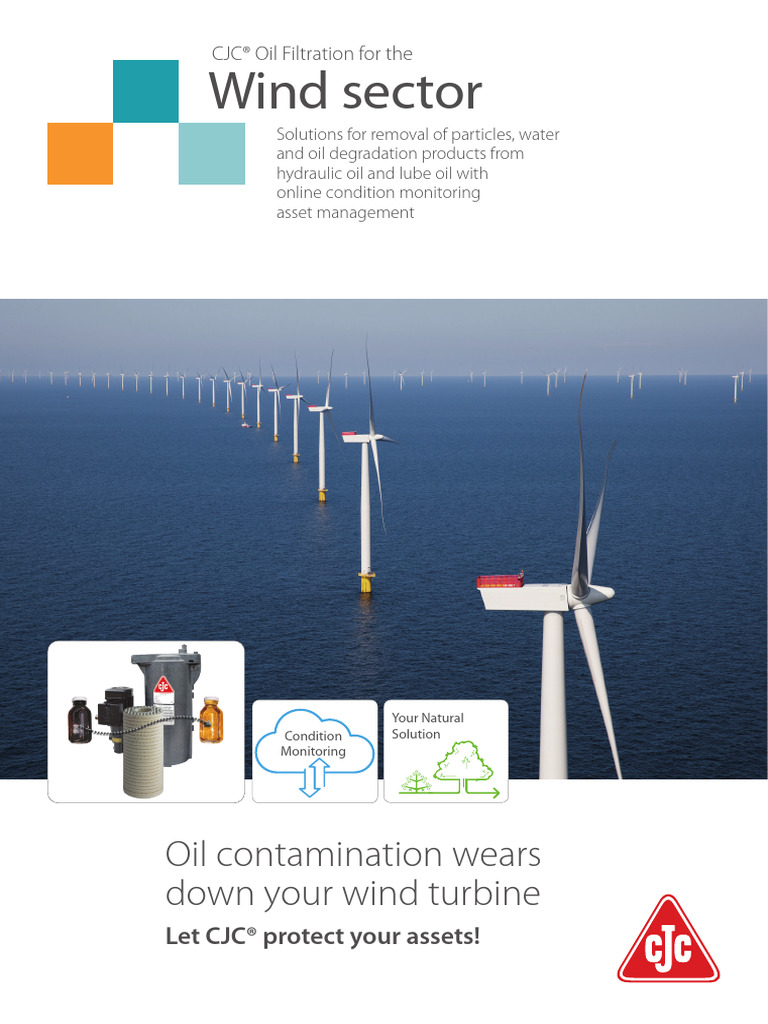 Wind Brochure CJC Gearbox Pitch Hydraulic Main Bearing | PDF | Filtration | Lubricant