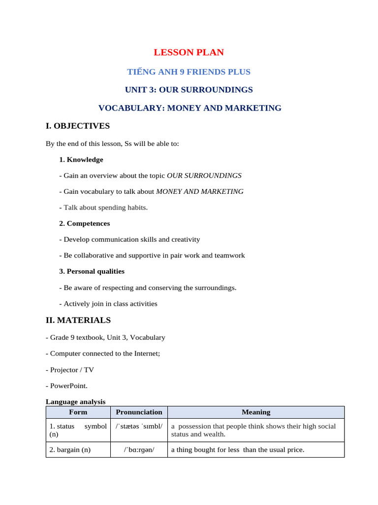 Unit 3 - Lesson 1 - Vocabulary | PDF | Luxury Goods | Brand