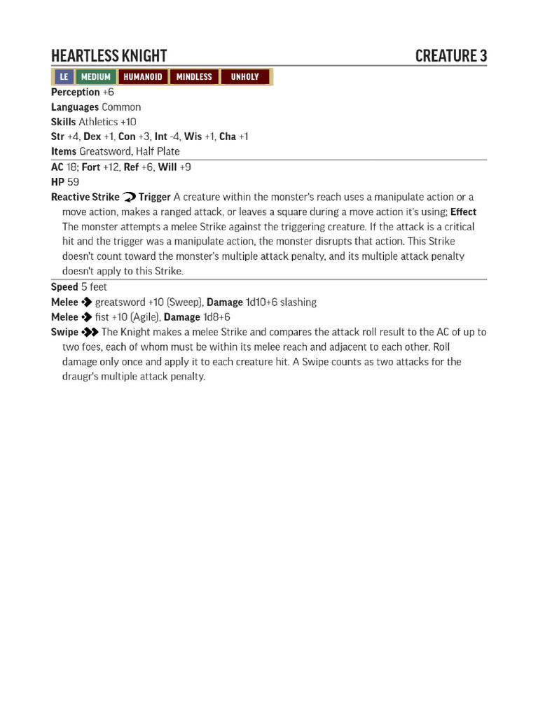 Heartless Knight | PDF