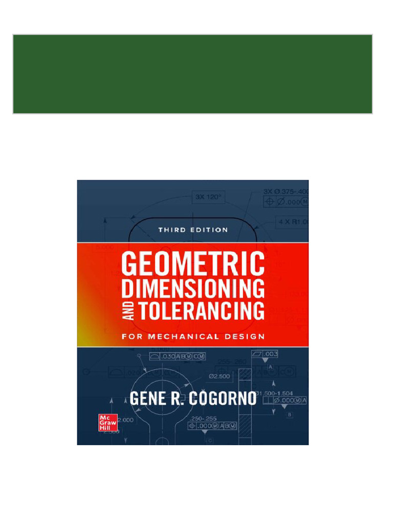 Complete Geometric Dimensioning and Tolerancing For Mechanical Design 3rd Edition - Ebook PDF ...