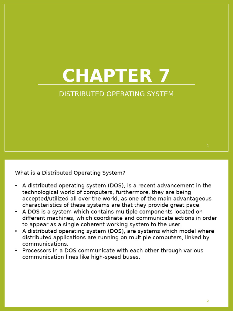 Chapter 7 Distributed Operating System | PDF | Distributed Computing ... Chapter 7 Distributed Operating System | PDF | Distributed Computing ...