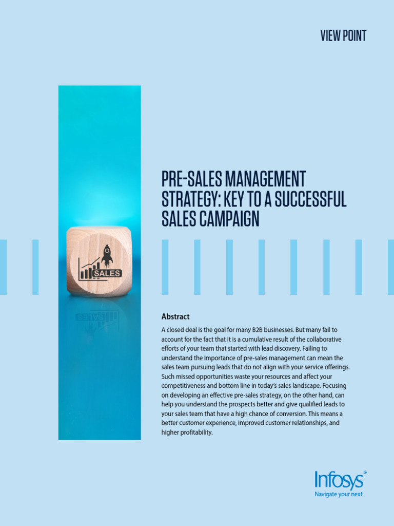 Pre-Sales: Boosting B2B Success | PDF | Sales | Customer Experience