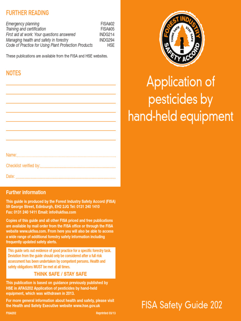 FISA 202: Pesticide Application Guide | PDF | Personal Protective Equipment | Pesticide