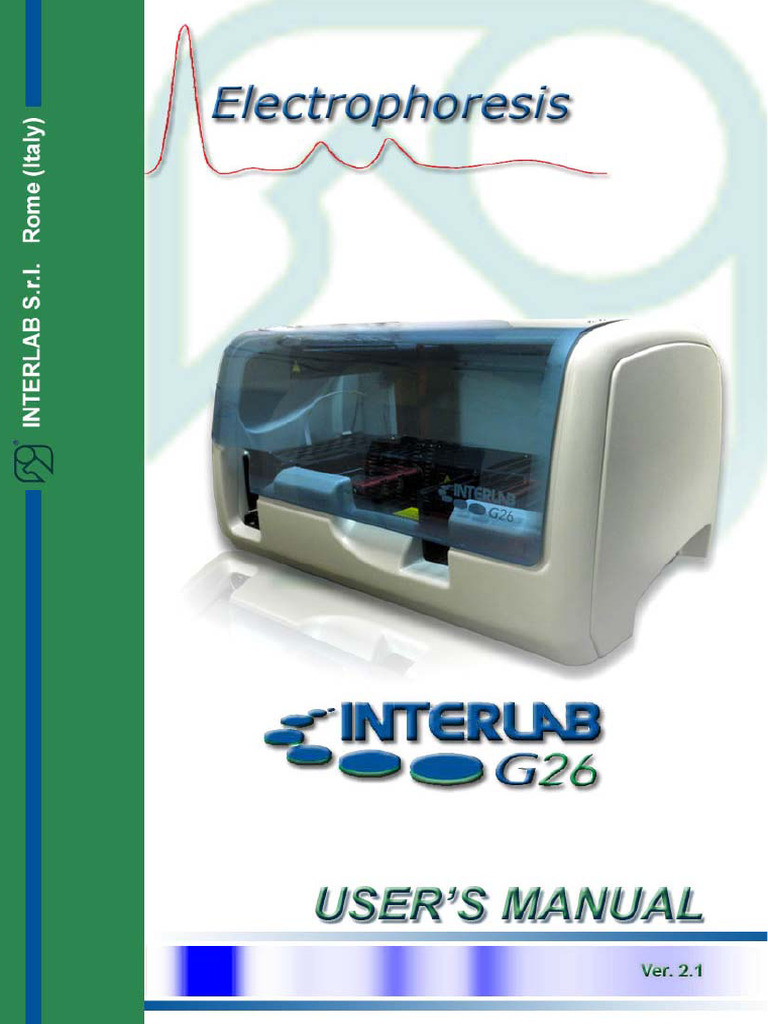 Interlab G26 User S Manual Ver - 2 - 1 ENG | PDF | Gel Electrophoresis