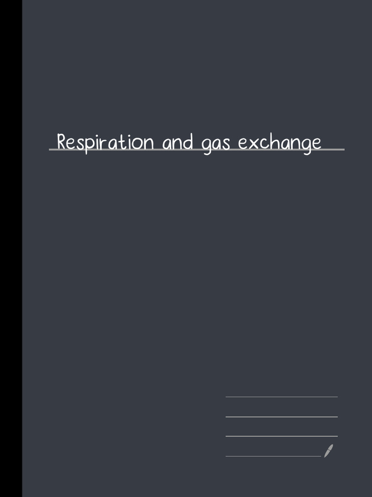 Respiration and Gas Exchange | PDF | Cellular Respiration | Breathing